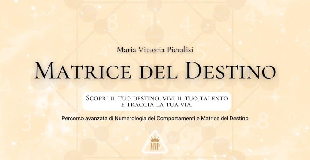 Area Riservata - Maria Vittoria Pieralisi - Numerologia dei Comportamenti